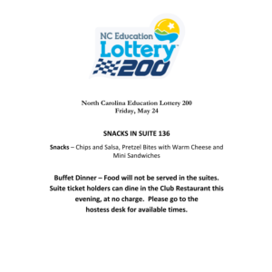 Menus | Dining | The Speedway Club