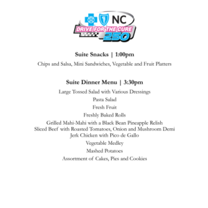 Menus | Dining | The Speedway Club